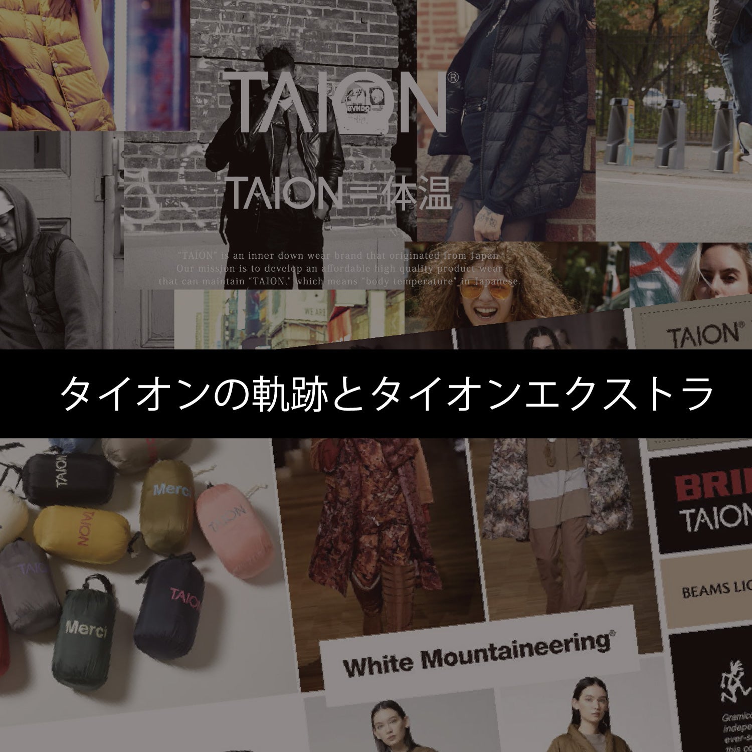 STORY of TAION – TAIONインナーダウン公式ブランドサイト