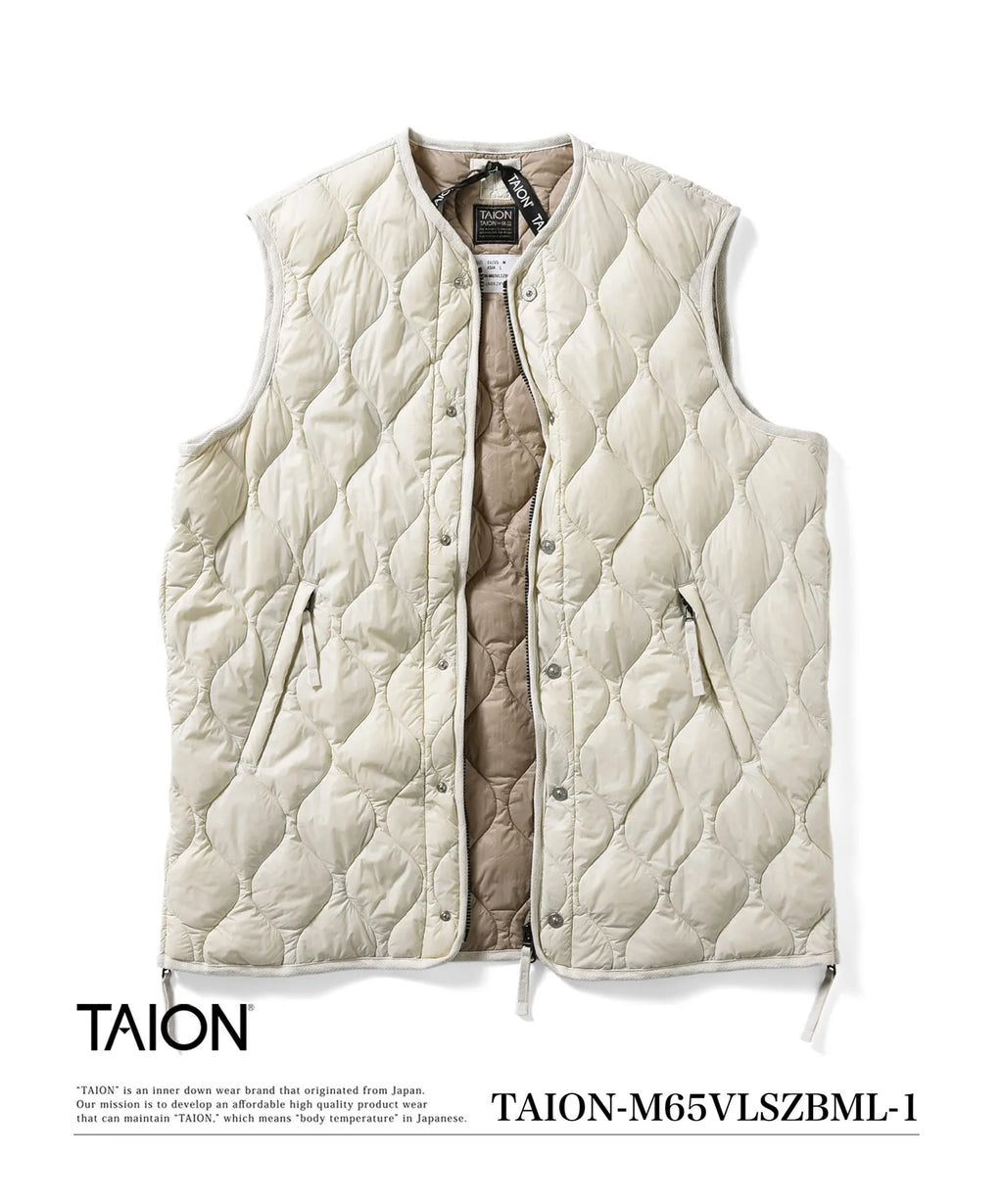 ミリタリー M65 ライナーWジップ ダウンベスト-ソフトシェル – TAIONインナーダウン公式ブランドサイト